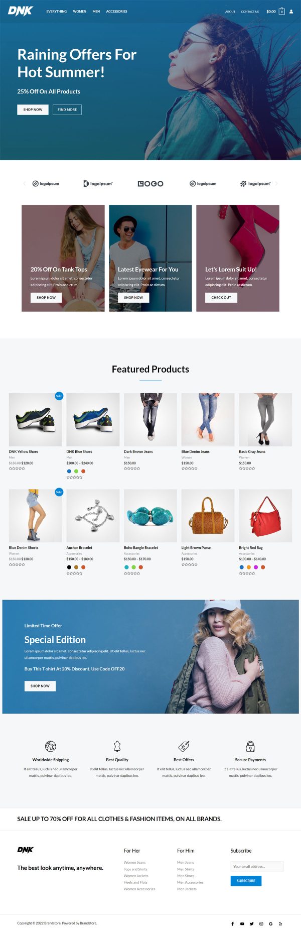 Best Ecommerce Website Templates Blazinagency